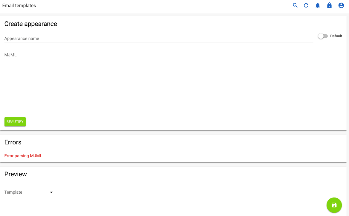 ApiHawk - Management - Email Templates