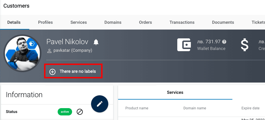ApiHawk - How to attach a label in the system?
