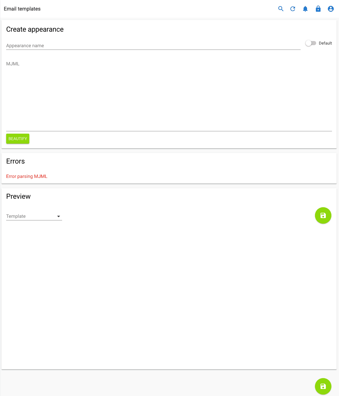 ApiHawk - How to create a new Email Template?