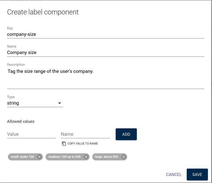 ApiHawk - How to attach a label in the system?